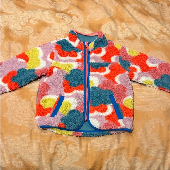 Mini Boden | Jackets & Coats | Mini Boden Colorful Sherpa Jacket | Poshmark